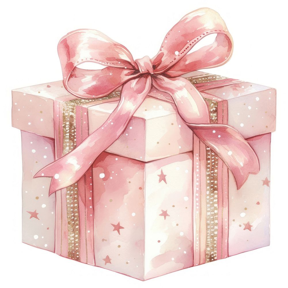 Pink christmas gift box illustration | Free Photo Illustration - rawpixel