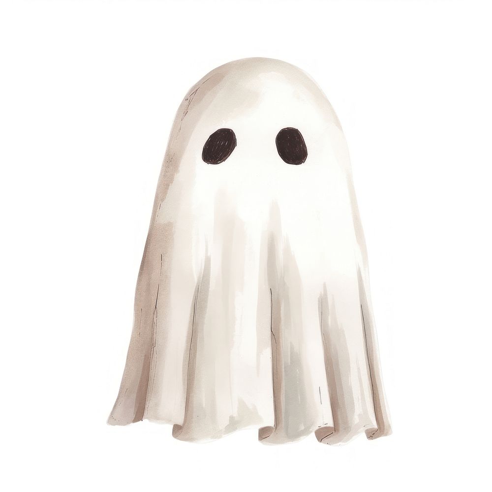White ghost illustration art halloween. | Free Photo Illustration ...