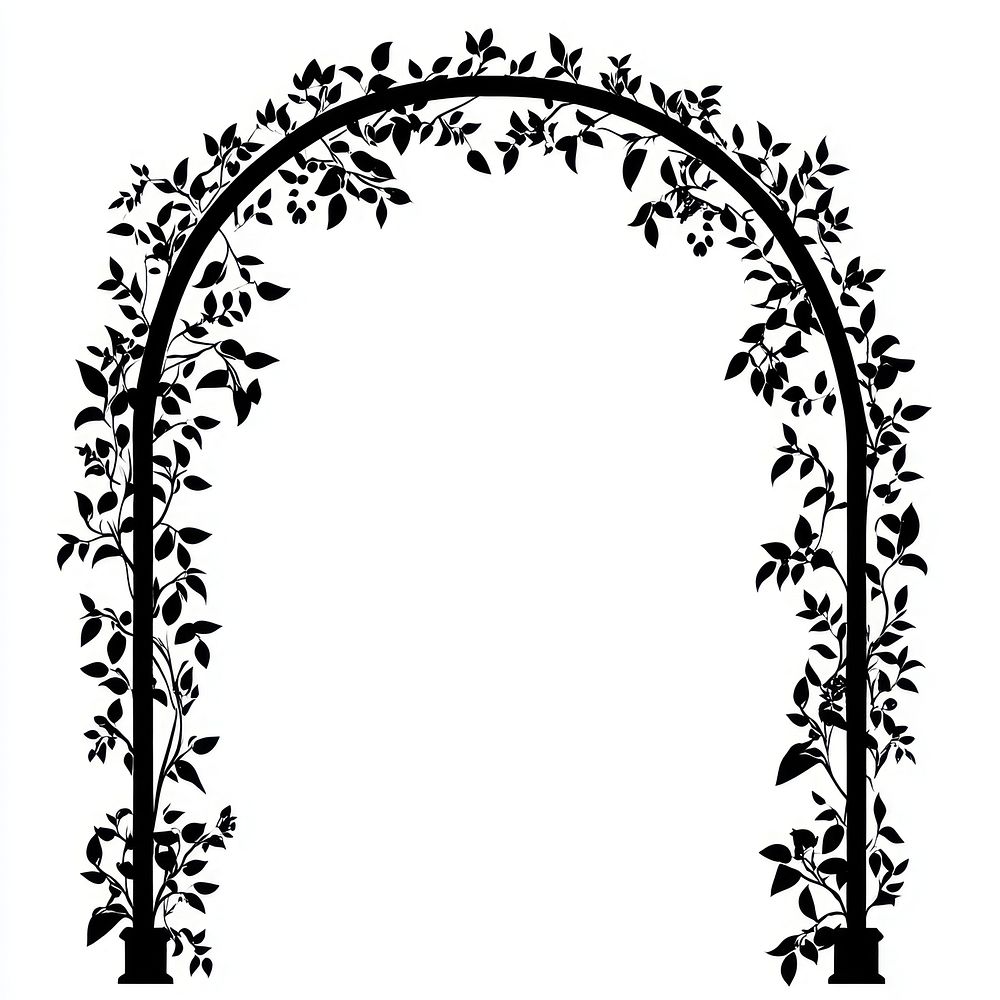 Wedding arch silhouette style nature-inspired. | Free Photo ...