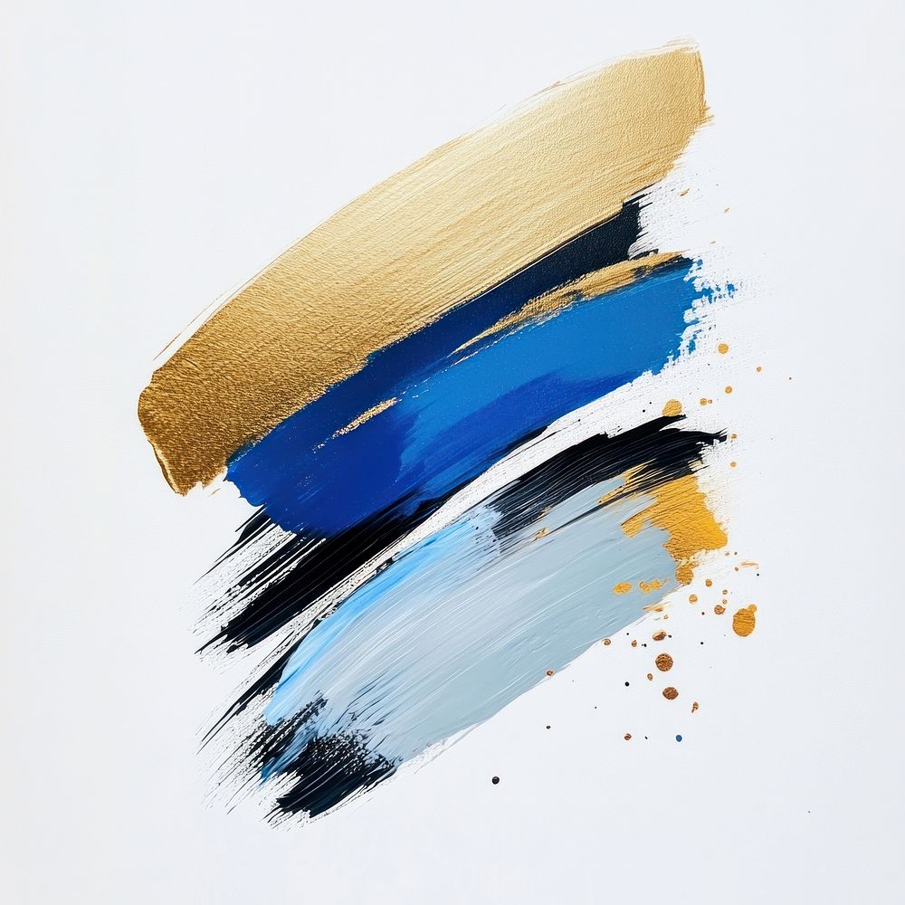 Blue and gold inclusivity brush | Free Photo Illustration - rawpixel