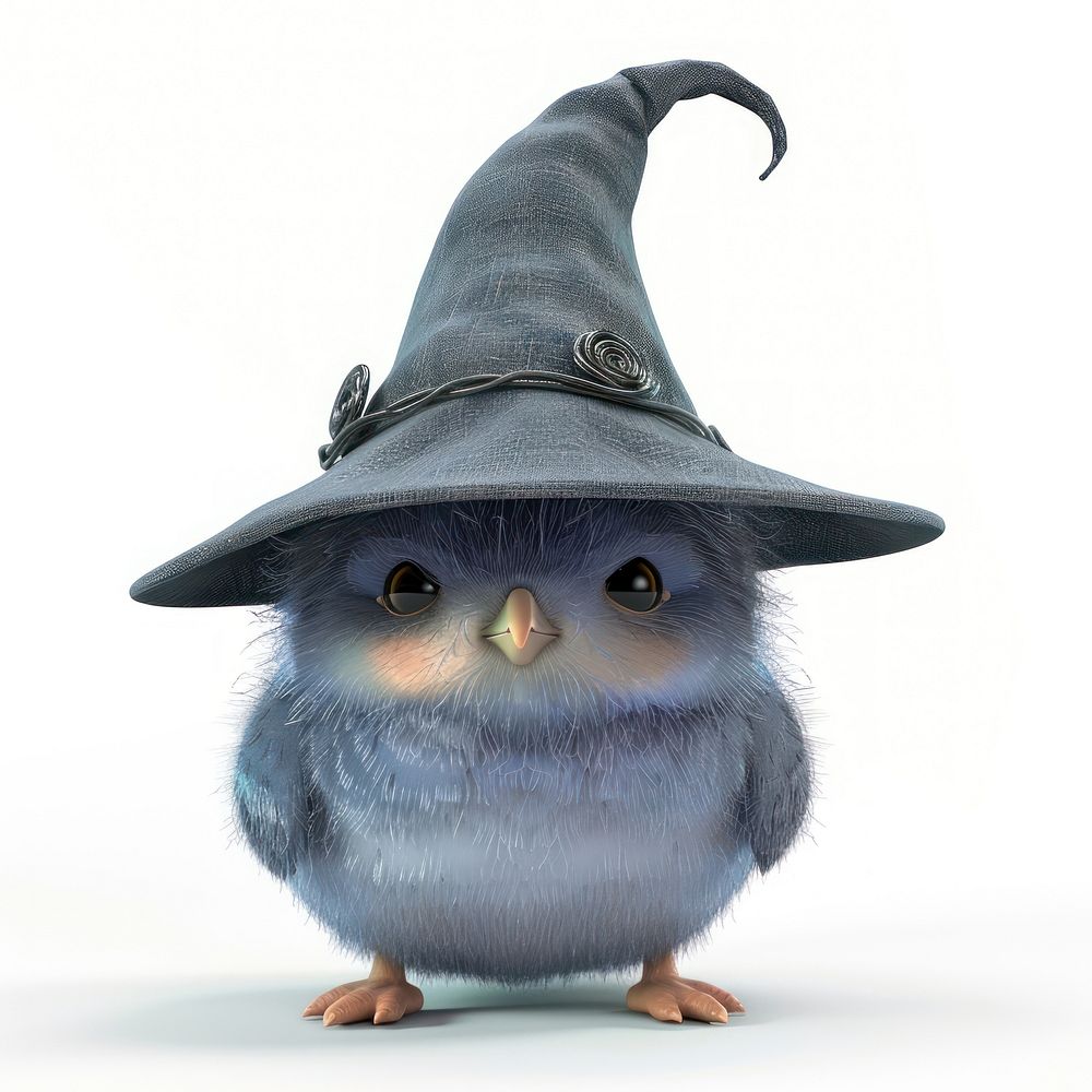 Pigeon wearing witch hat bird | Free Photo Illustration - rawpixel