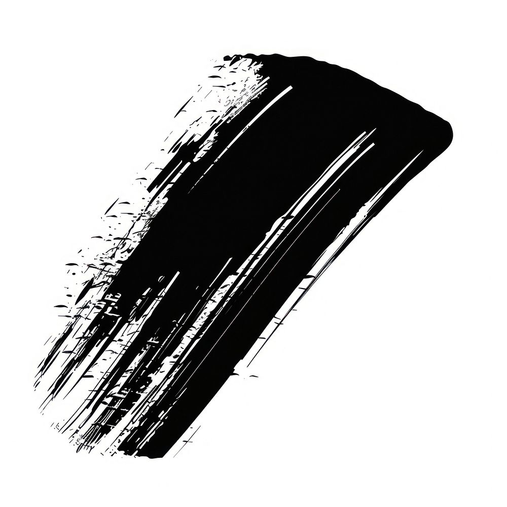Brush stroke silhouette black art. | Free Photo Illustration - rawpixel