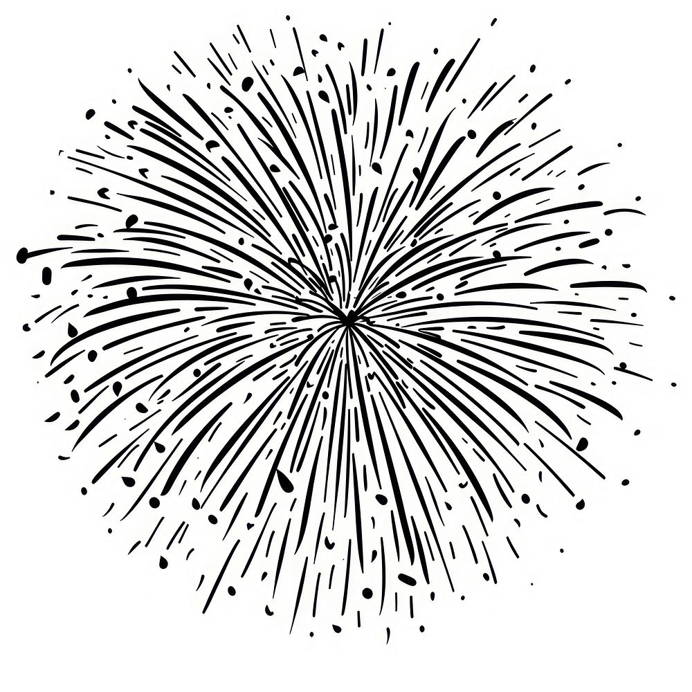 Hand drawn Firework fireworks drawing | Free Photo Illustration - rawpixel