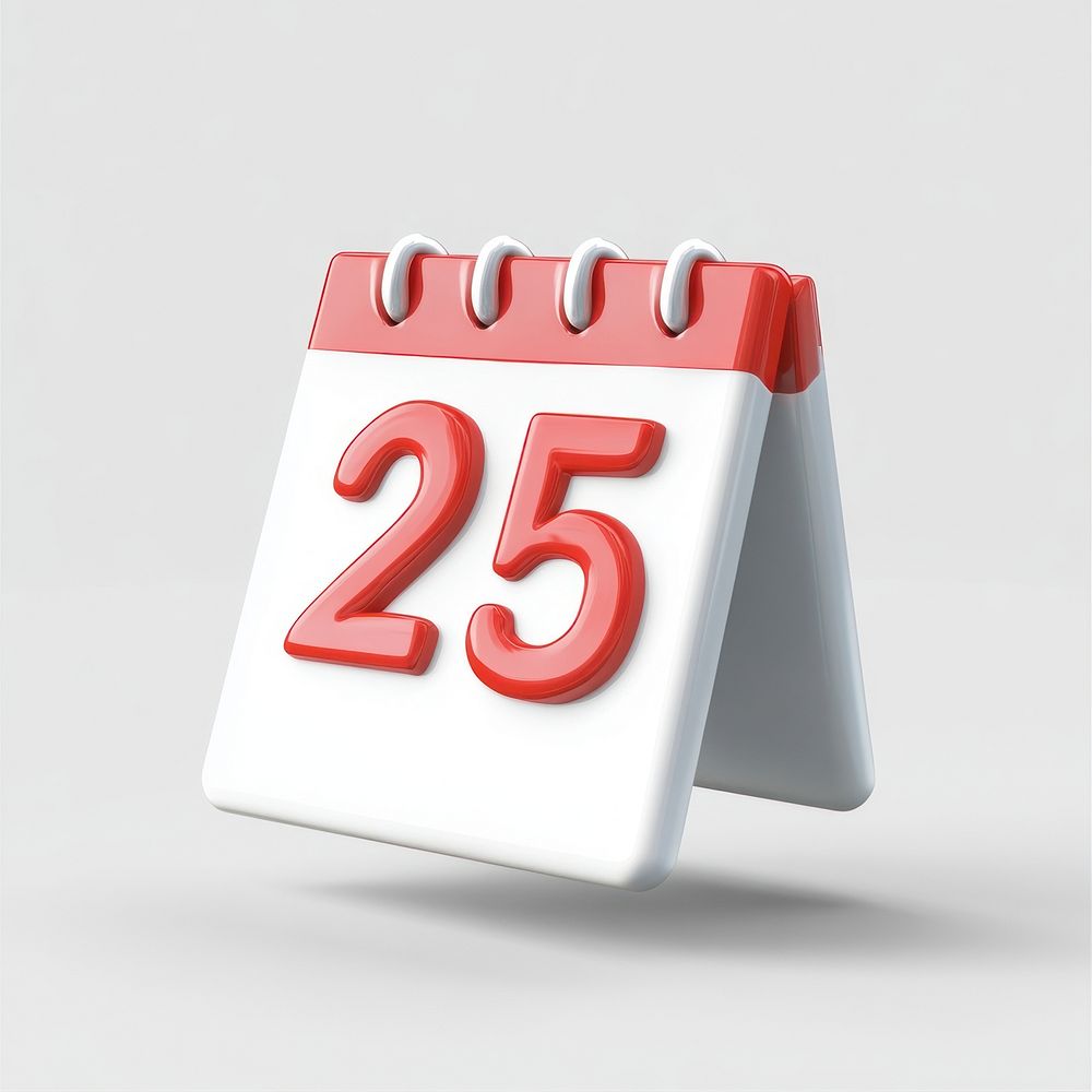 Red chubby Calendar calendar illustration | Free Photo Illustration ...