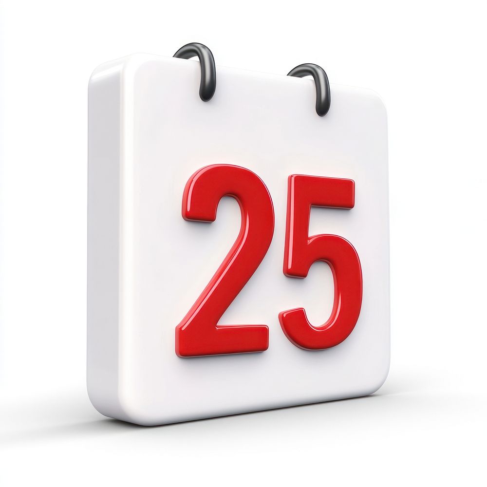 Red chubby Calendar calendar number | Free Photo Illustration - rawpixel