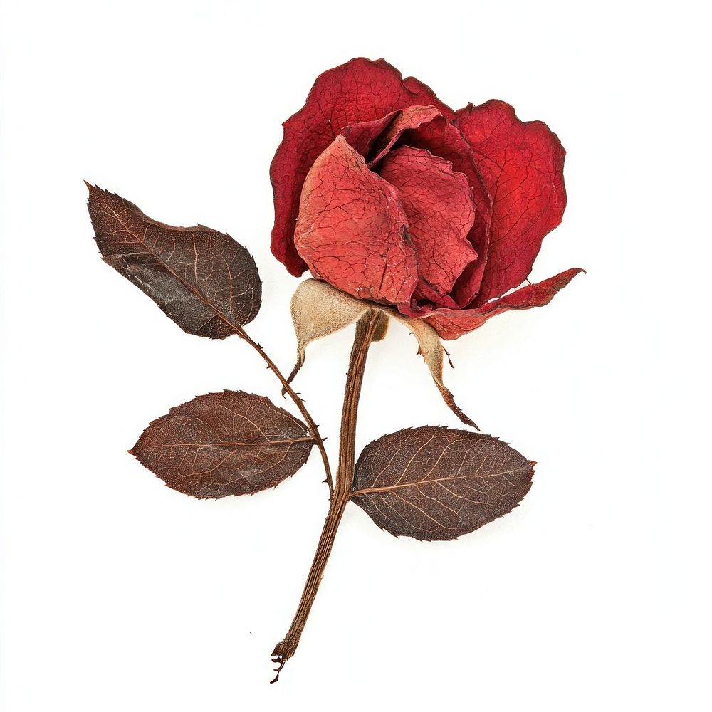 Pressed red rose flower leaves | Free Photo - rawpixel