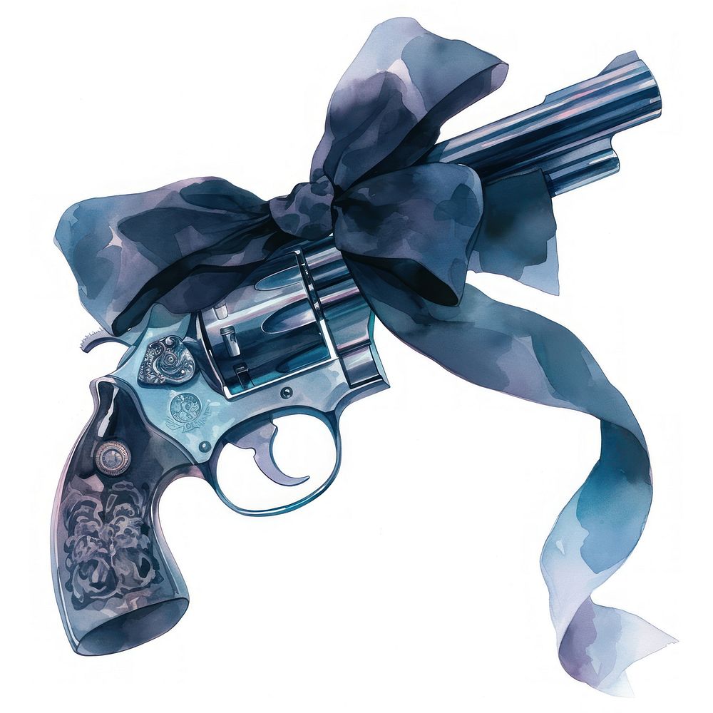 Black coquette gun illustration firearm | Free Photo Illustration ...