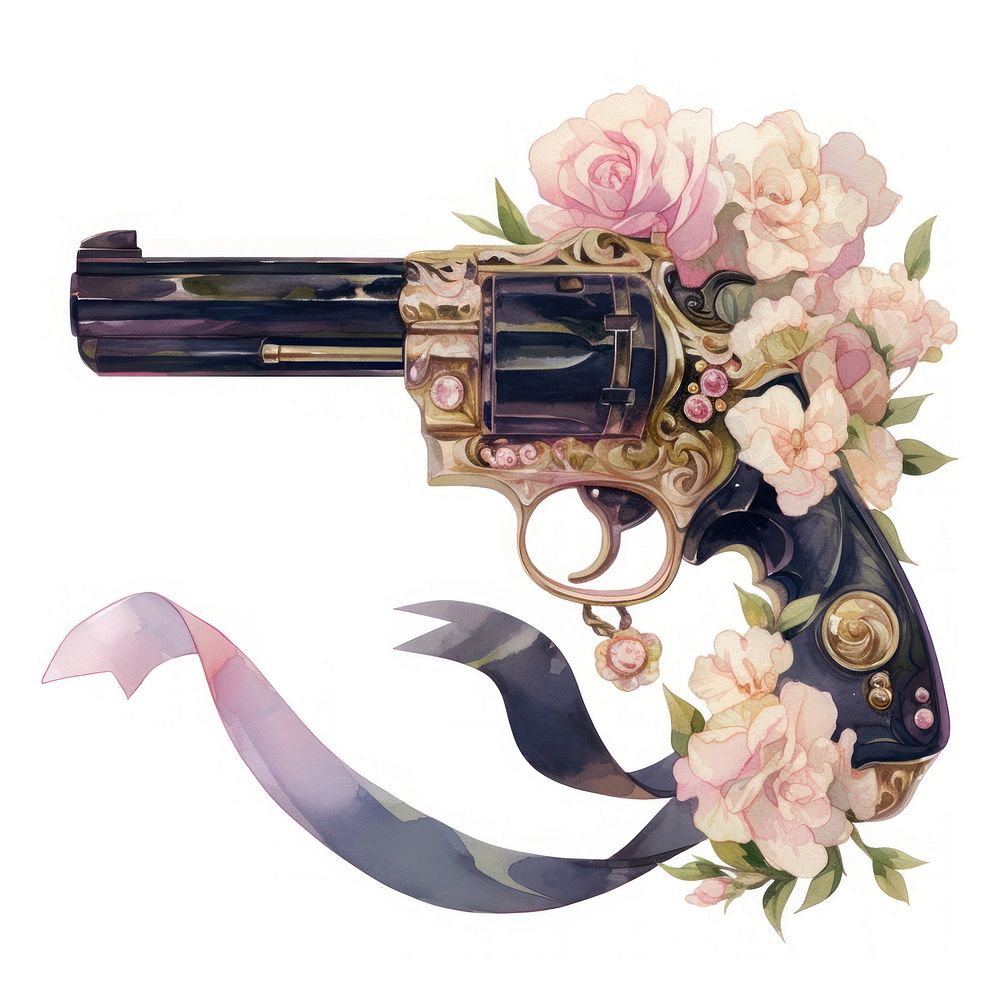 Black coquette gun art illustration | Free Photo Illustration - rawpixel