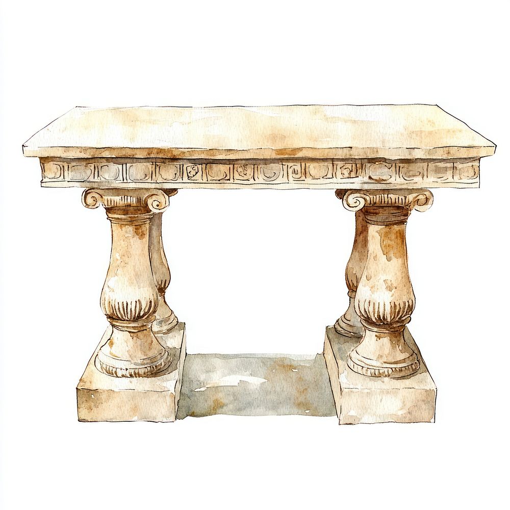 An ancient greek dining table | Free Photo Illustration - rawpixel