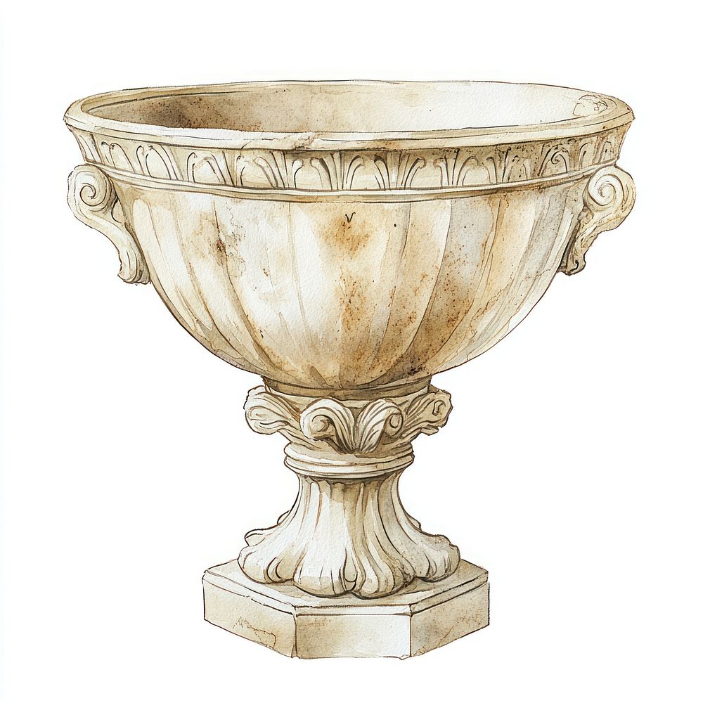 An ancient greek bowl letterbox | Free Photo Illustration - rawpixel