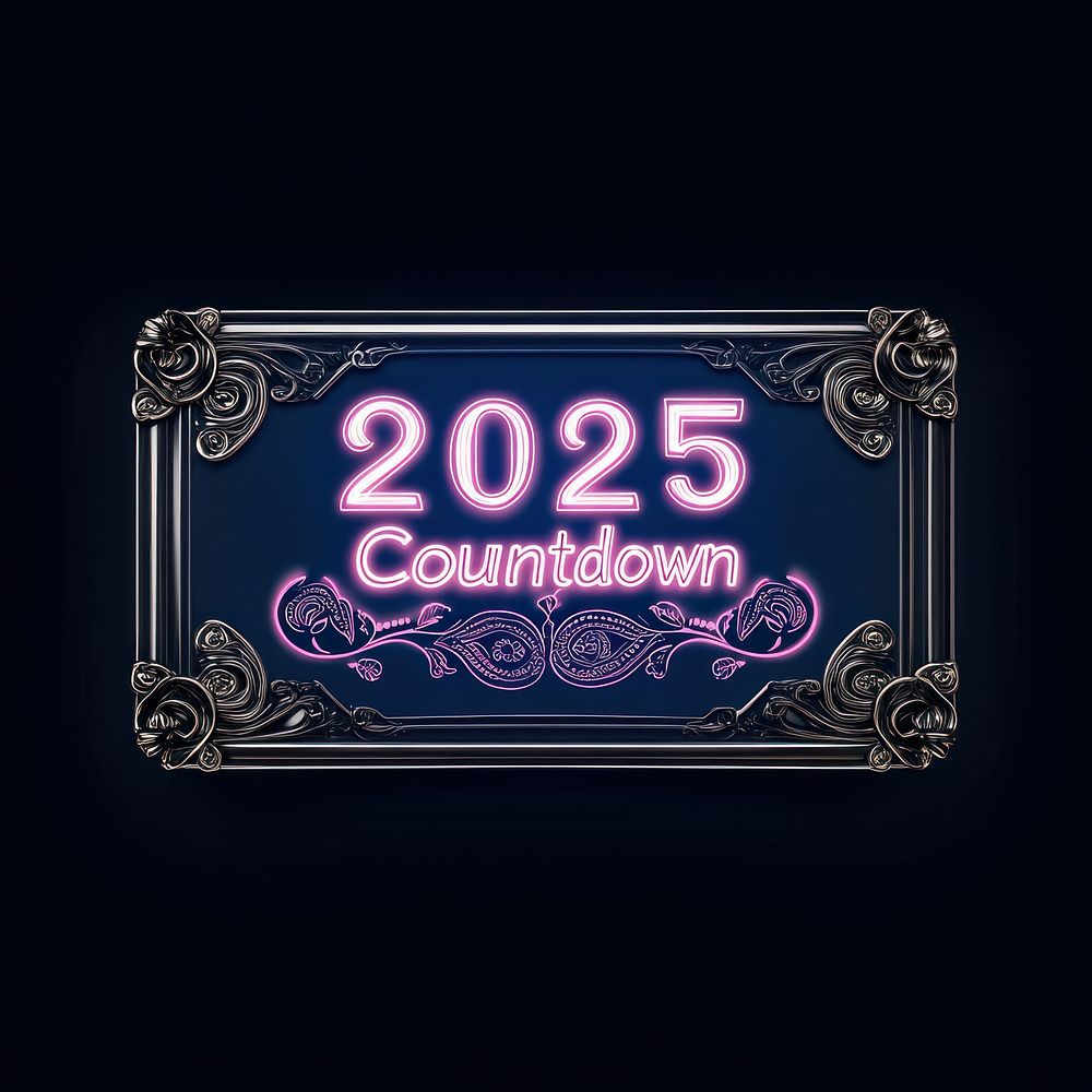Neon countdown text sign. | Free Photo Illustration - rawpixel