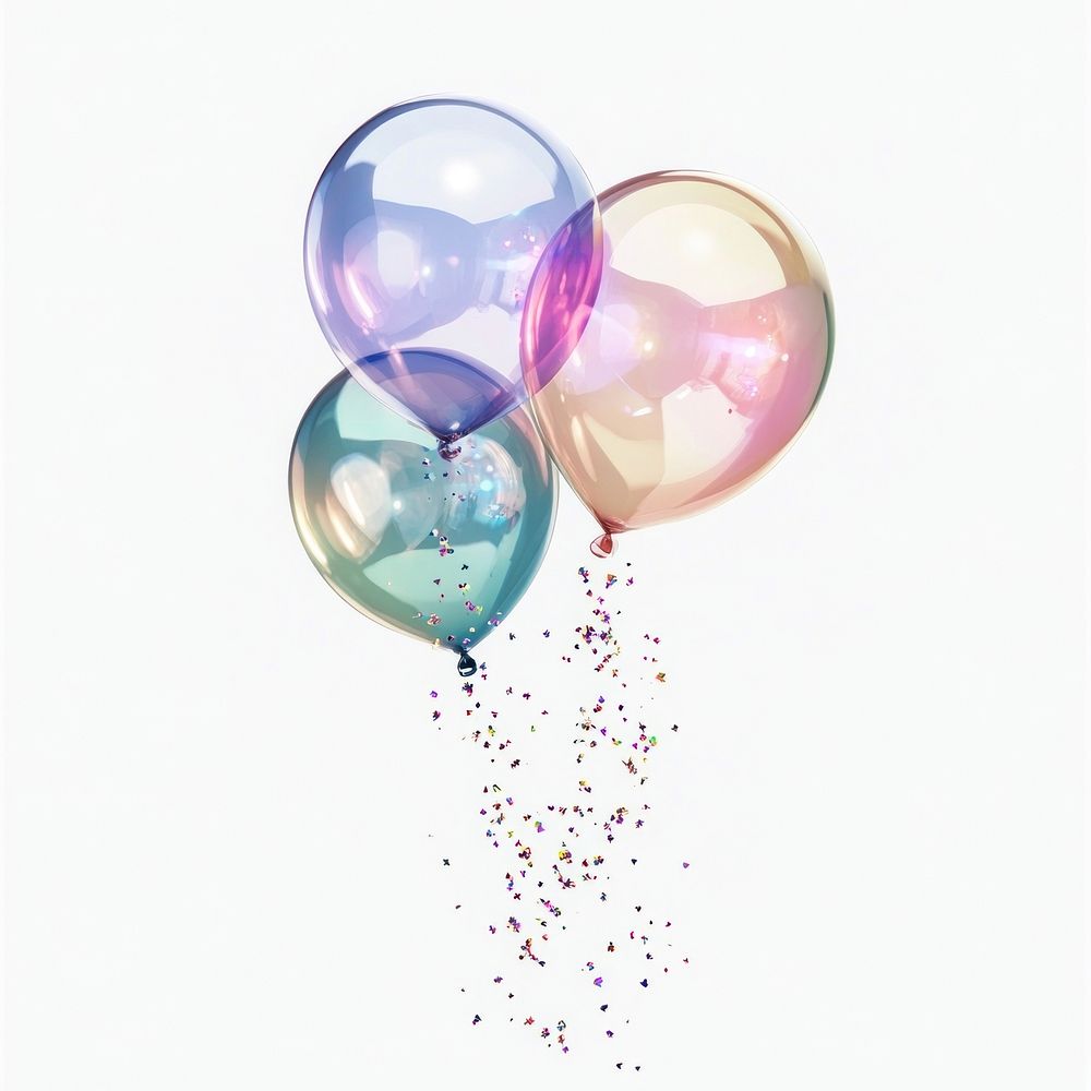 Floating 3 sparkles balloons celebration | Free Photo - rawpixel