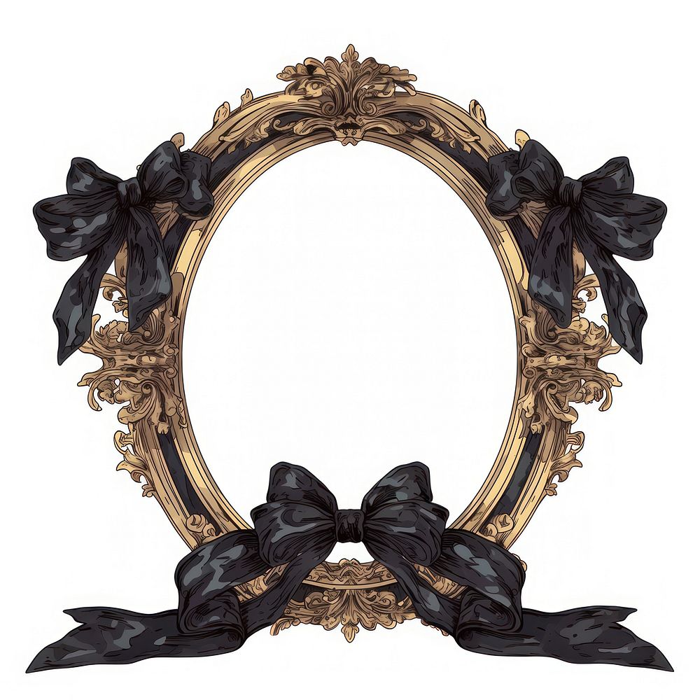 Coquette ornate picture frame adorned | Free Photo Illustration - rawpixel