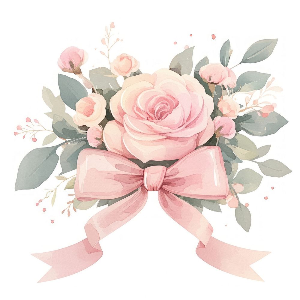Coquette Roses roses art illustration. | Free Photo Illustration - rawpixel