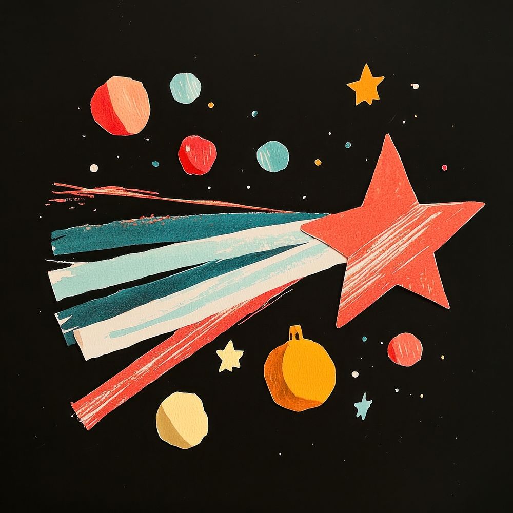 Shooting star illustration abstract shooting. | Free Photo Illustration ...