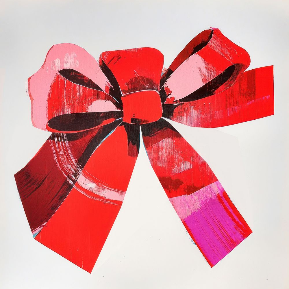 Red ribbon art illustration abstract. | Free Photo Illustration - rawpixel