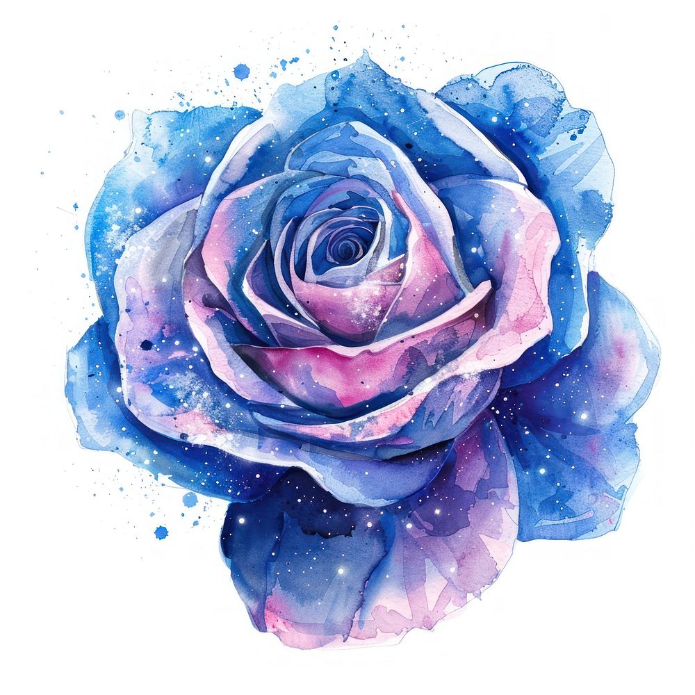 Rose Watercolor watercolor flower petals. | Free Photo Illustration ...