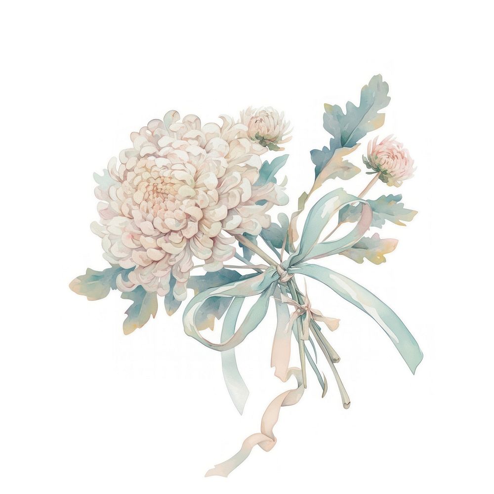 Pastel coquette flowers art illustration | Free Photo Illustration ...