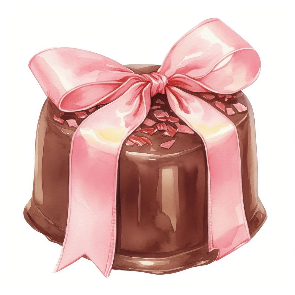 Coquette brown chocolate illustration dessert | Free Photo Illustration ...