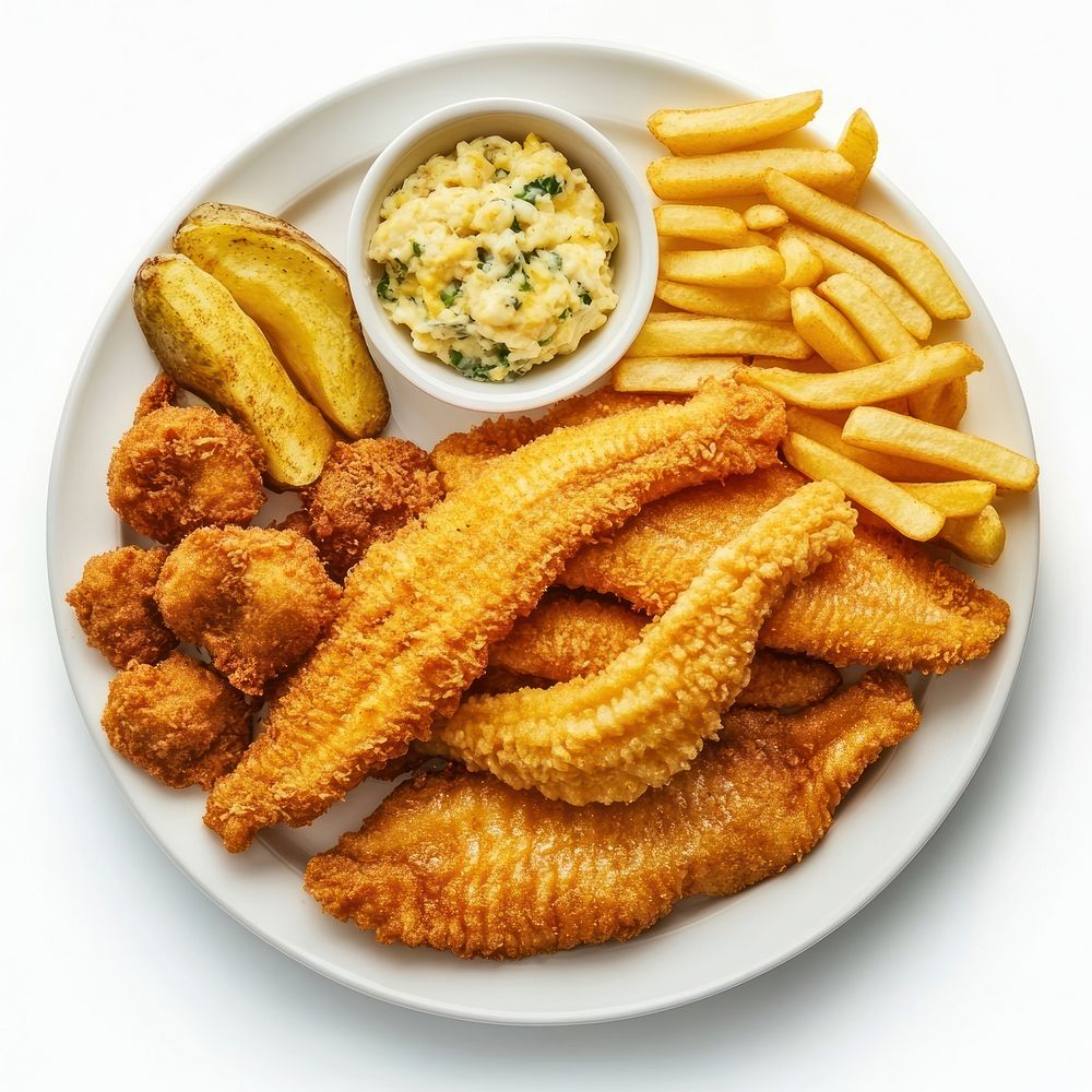 Southern Catfish Platter platter plate | Free Photo - rawpixel