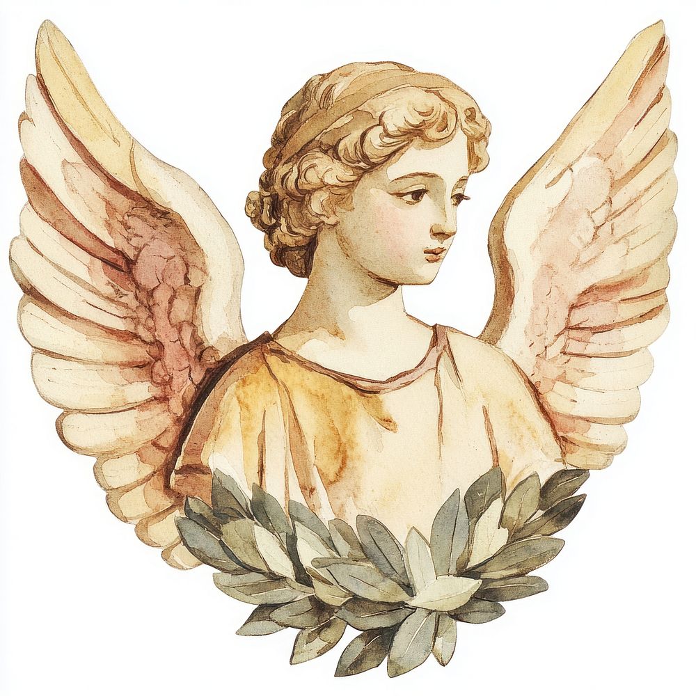 An ancient Greek angel art | Free Photo Illustration - rawpixel