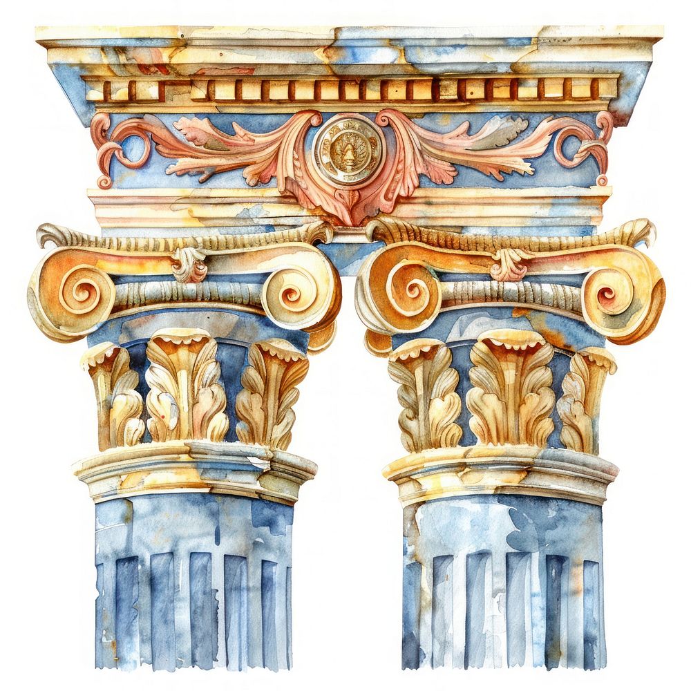 Greek architecture ornament letterbox mailbox | Free Photo Illustration ...