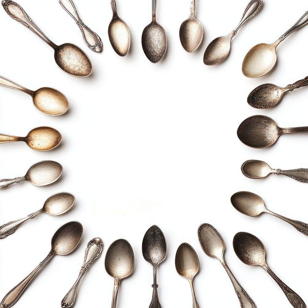 Spoons cutlery arrangement circular. | Free Photo - rawpixel