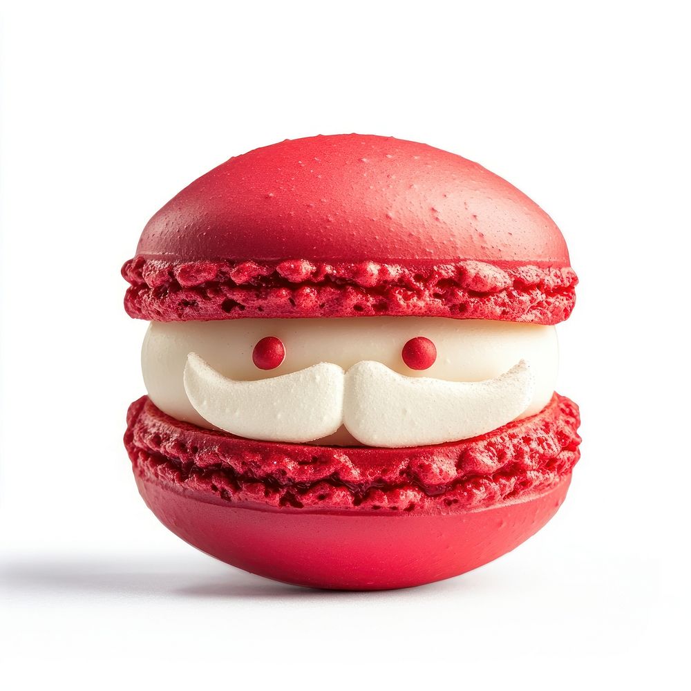 christmas santa red macaron macarons | Free Photo - rawpixel