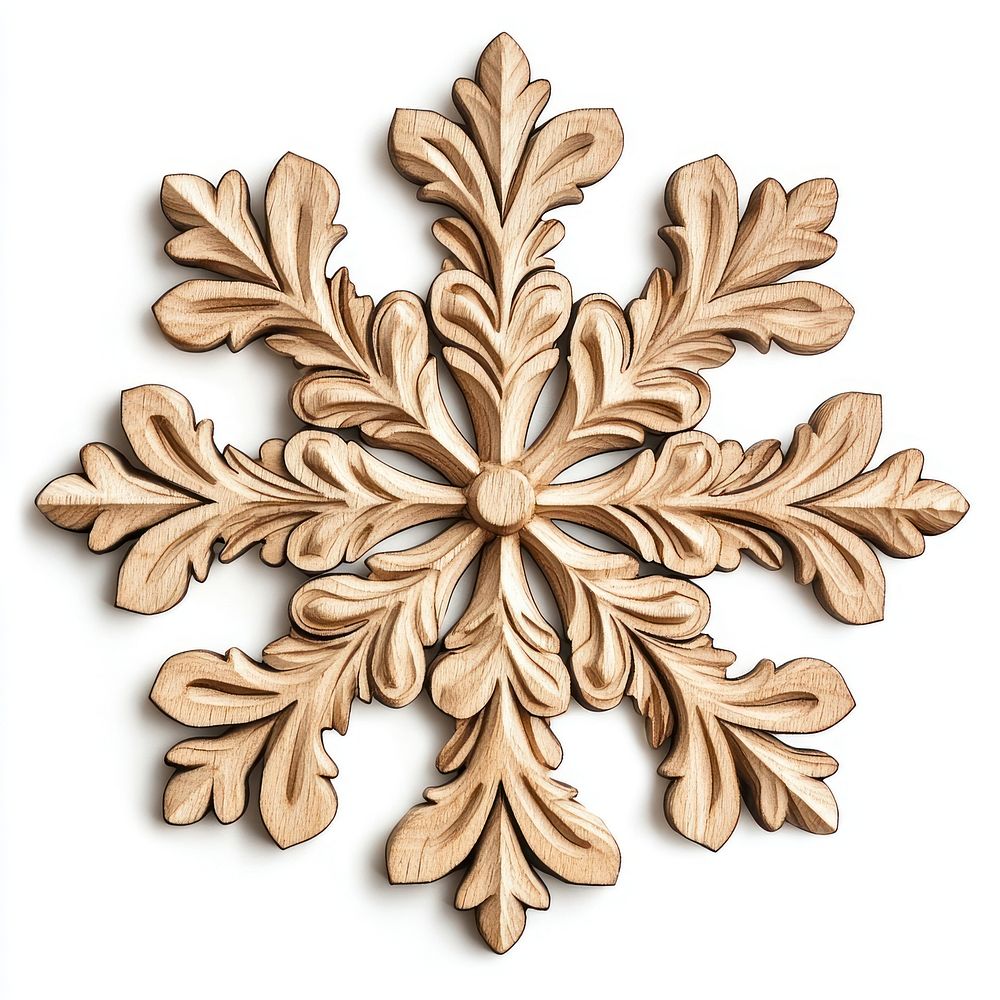 wooden snowflake art craftsmanship accessories. | Free Photo - rawpixel