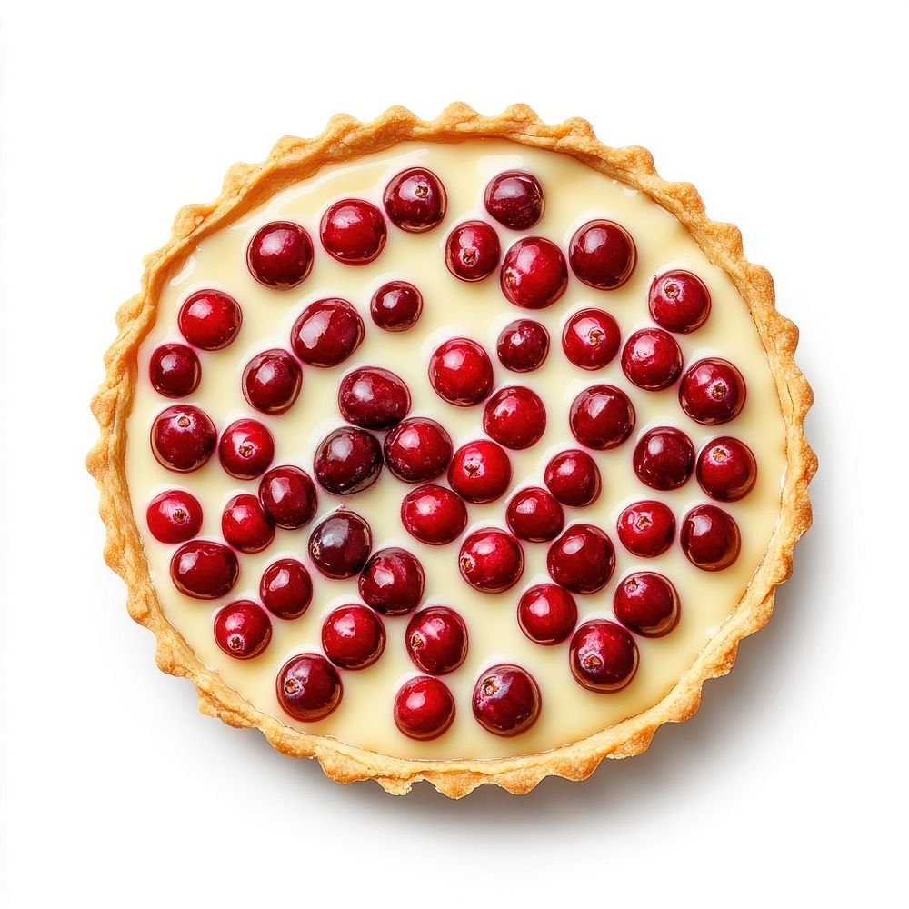 Christmas white chocolate cranberry tart | Free Photo - rawpixel