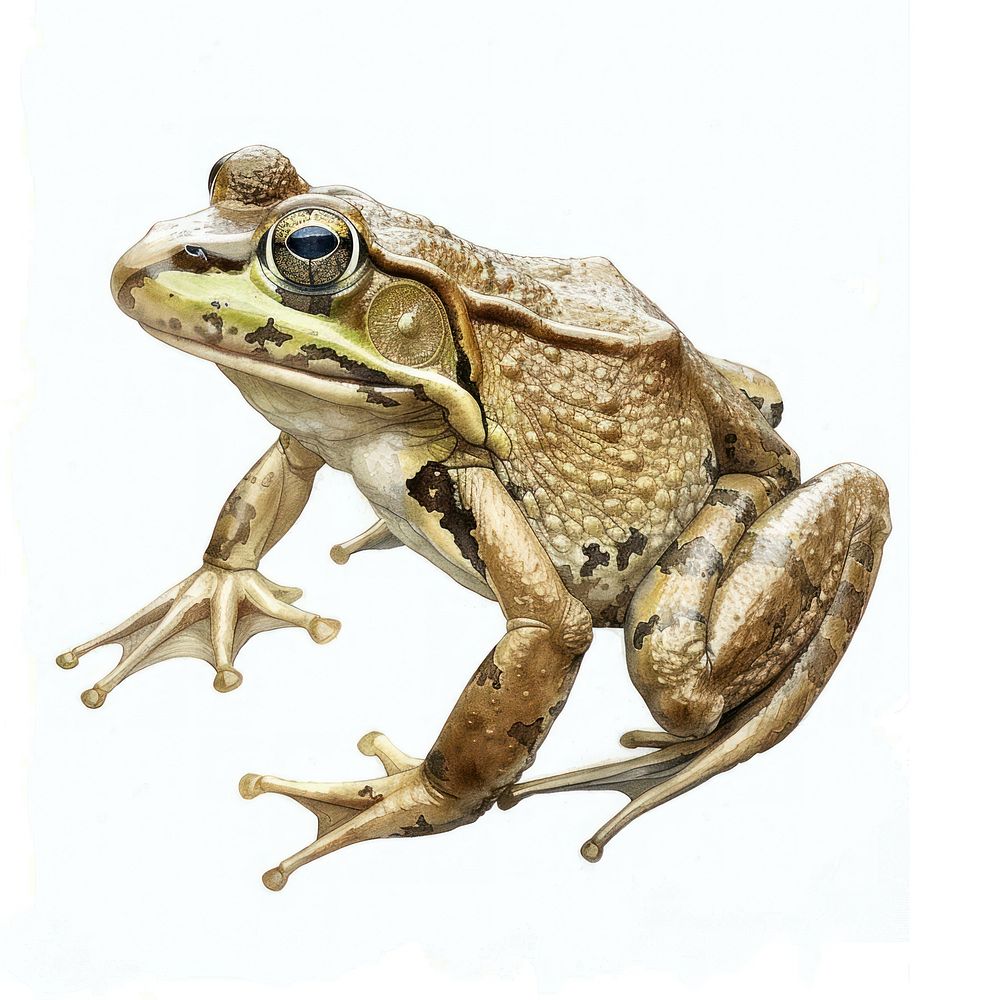A frog illustration amphibian realistic. | Free Photo Illustration ...