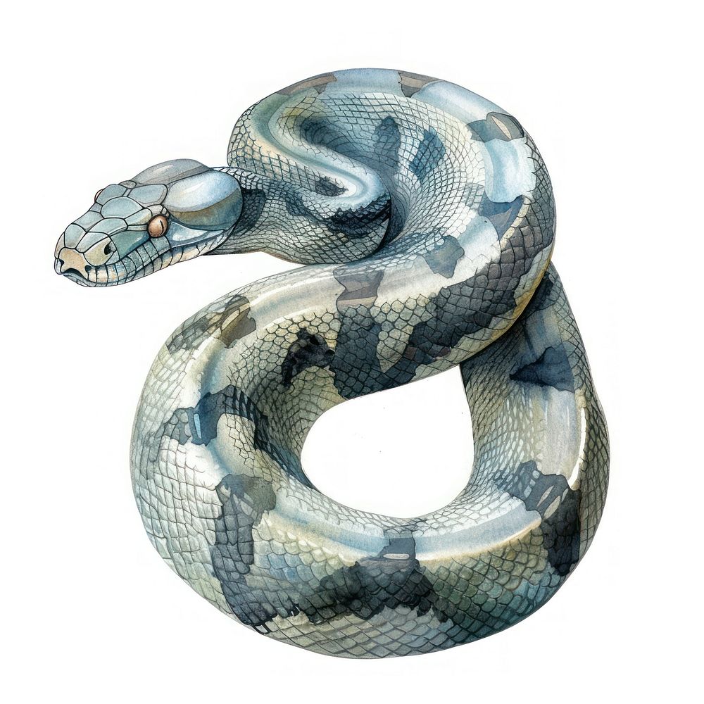 An Anaconda illustration realistic reptile. | Free Photo Illustration ...