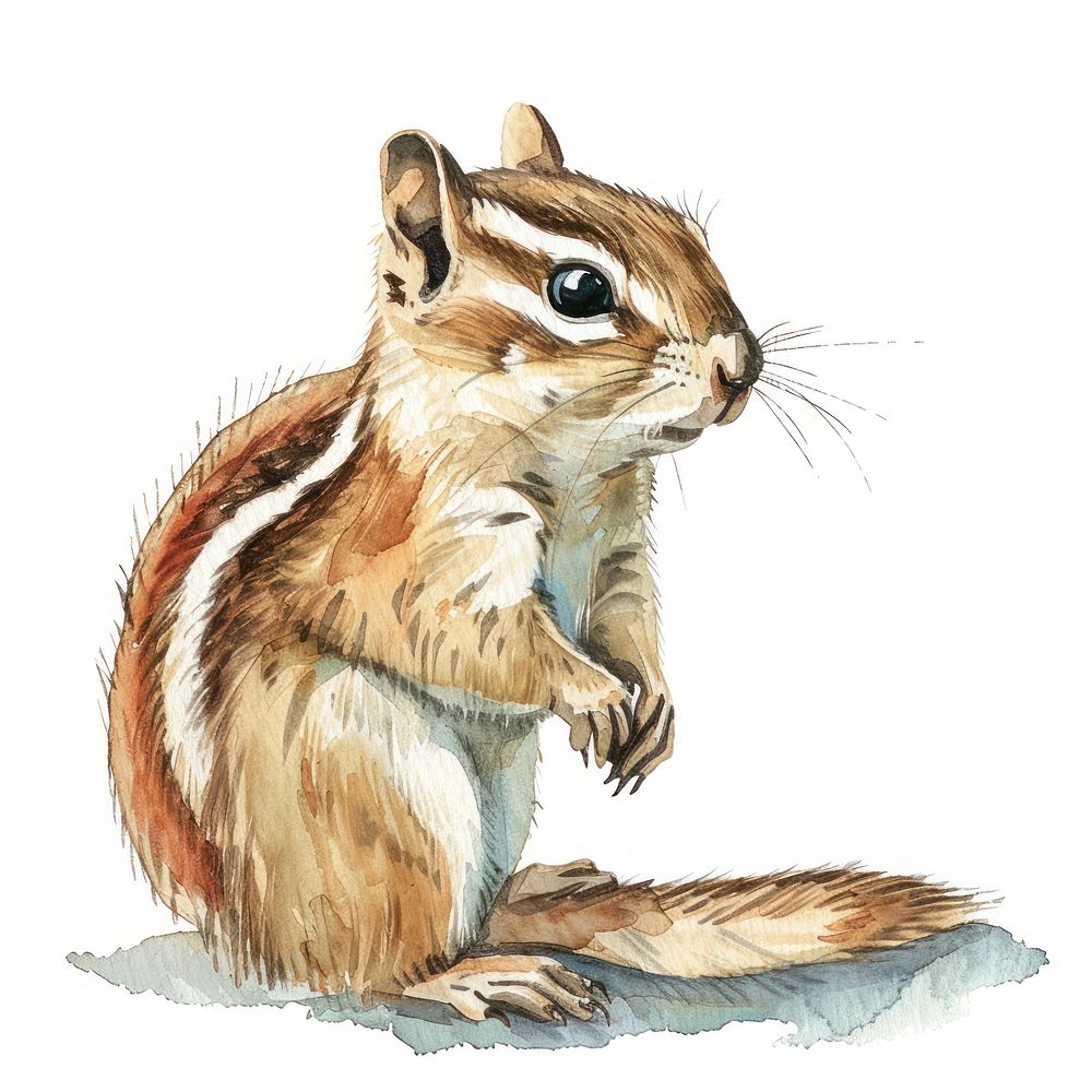 An isolated Chipmunk art illustration | Free Photo Illustration - rawpixel