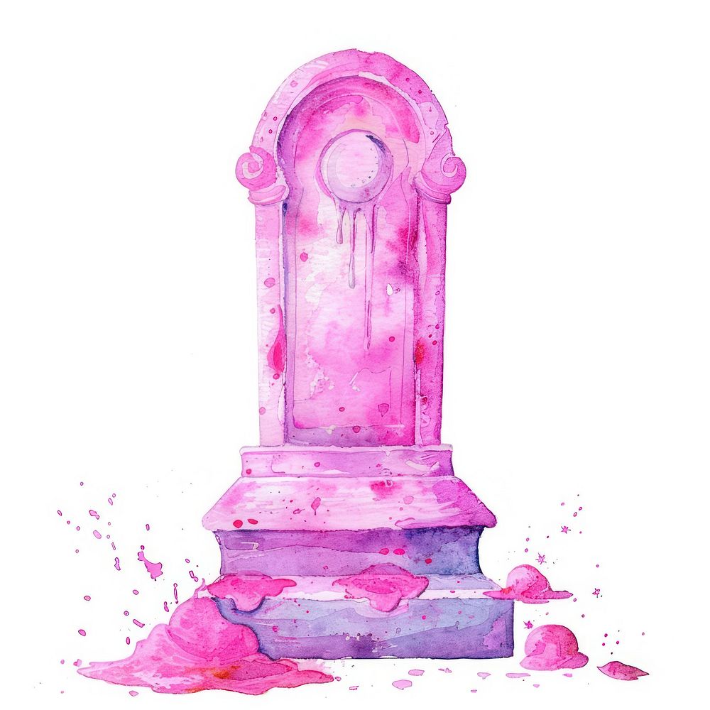 Tombstone art illustration watercolor. | Free Photo Illustration - rawpixel