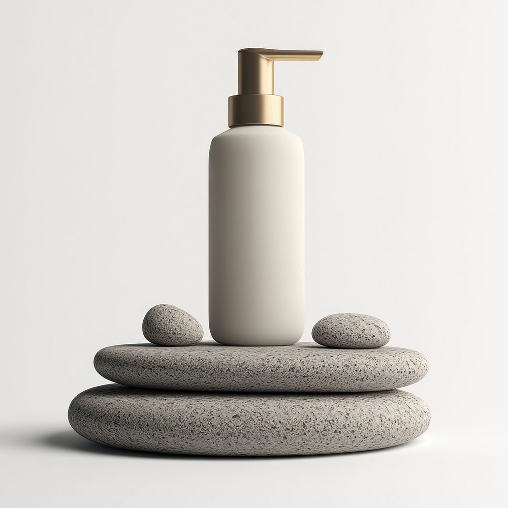 Aesthetic cosmetic pump container aesthetics | Free Photo - rawpixel