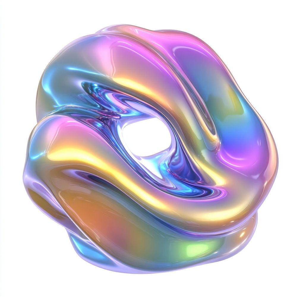 Iridescent abstract concept shape art | Free Photo Illustration - rawpixel