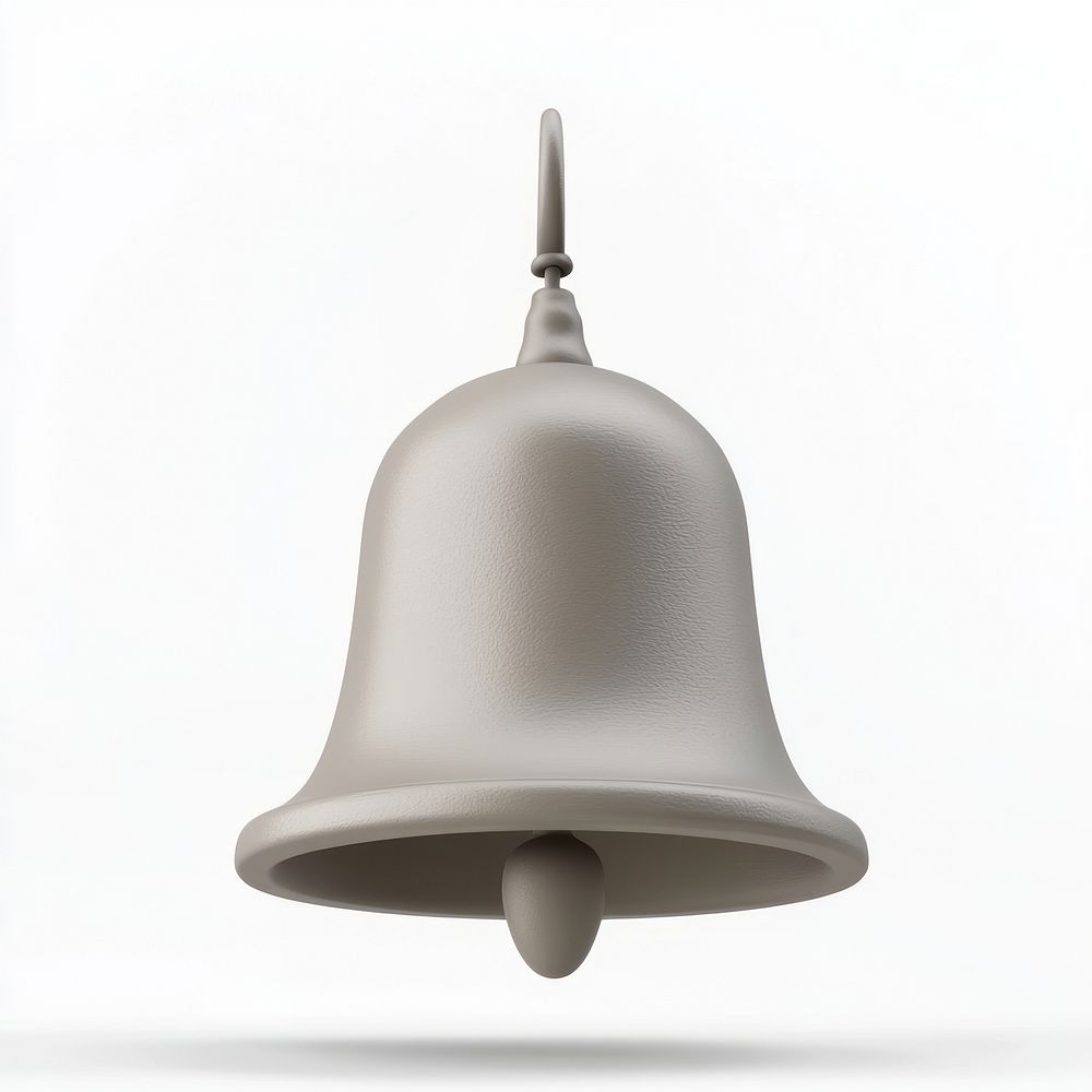 Realistic grey bell simple minimalistic | Free Photo Illustration ...