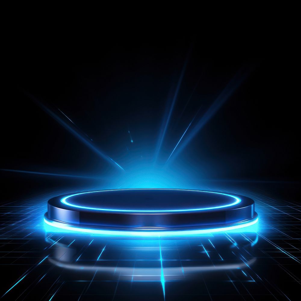 Blue futuristic product backdrop lights | Free Photo Illustration ...