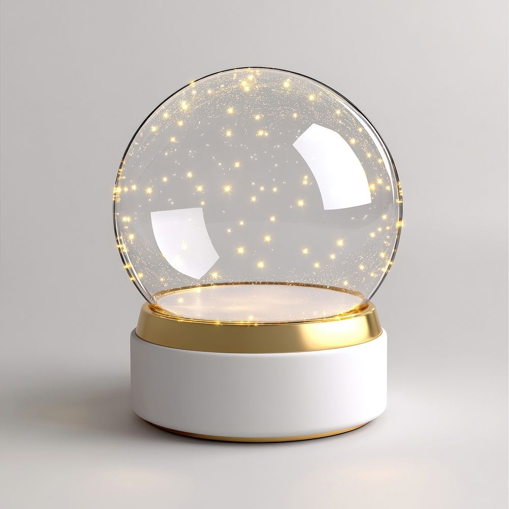 Snow Globe light globe glass. | Free Photo Illustration - rawpixel