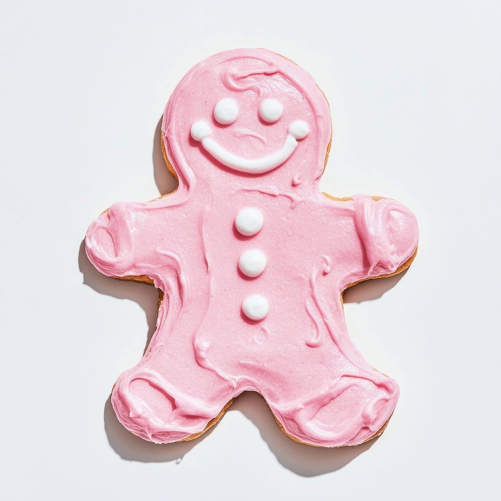 Pink gingerbread man dessert sweets | Free Photo - rawpixel