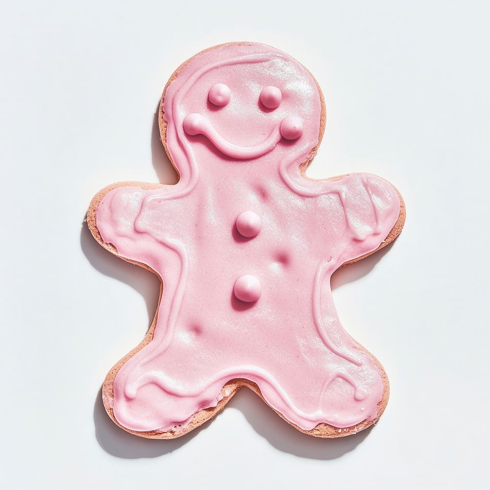 Pink gingerbread man dessert sweets | Free Photo - rawpixel