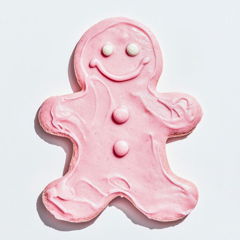 Pink gingerbread man dessert sweets | Free Photo - rawpixel