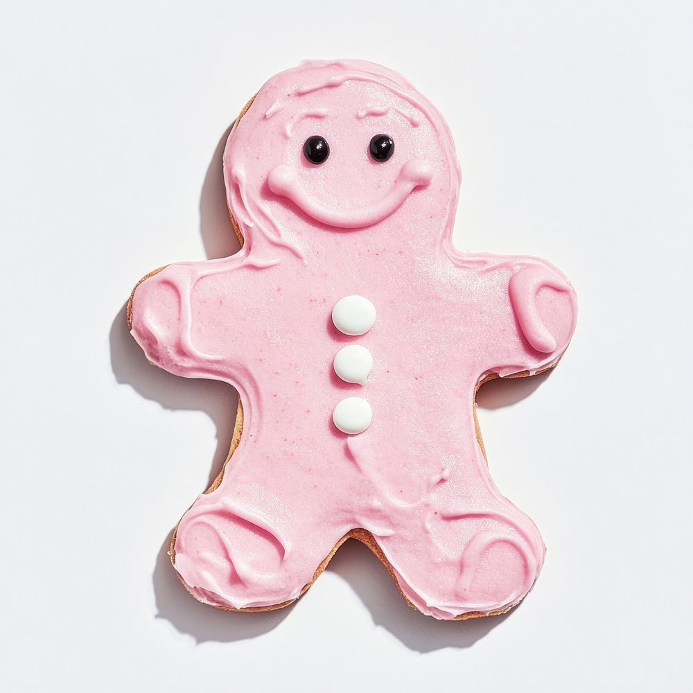 Pink gingerbread man dessert sweets | Free Photo - rawpixel