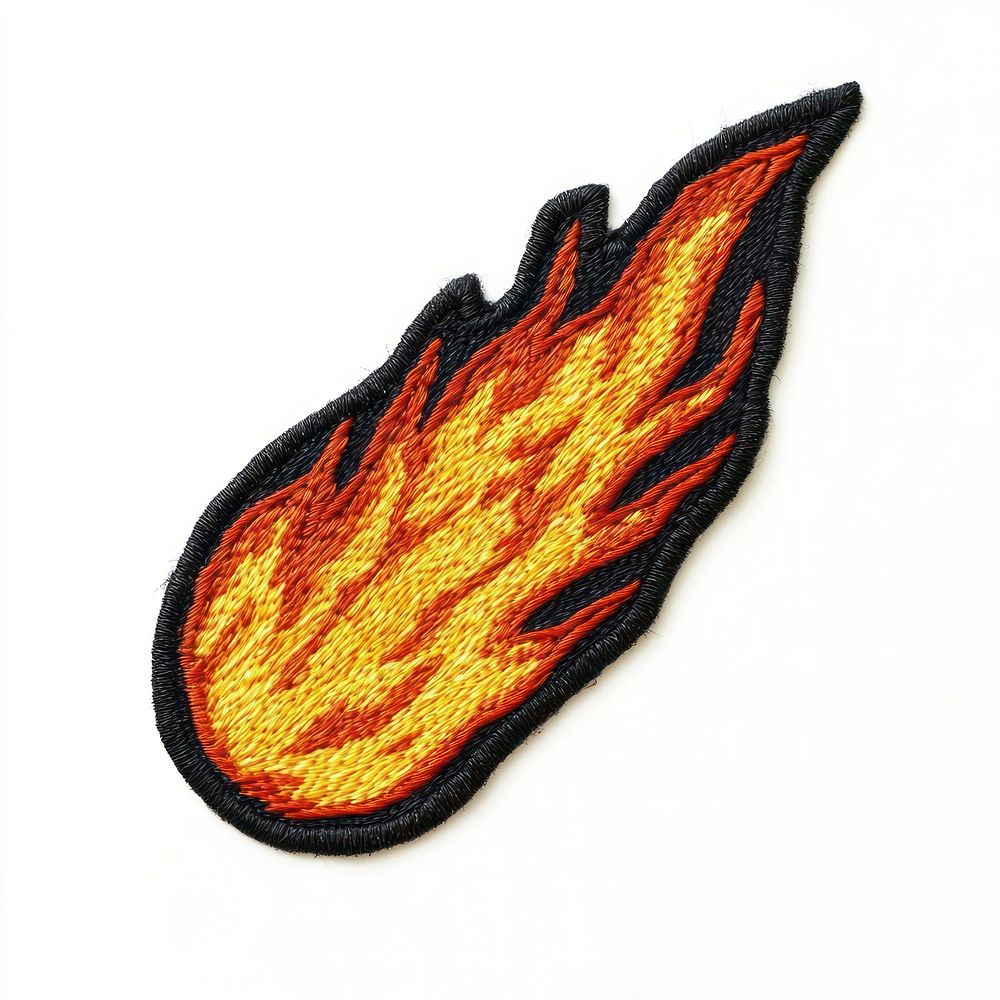 Comet fire patch clothing embroidered | Free Photo - rawpixel