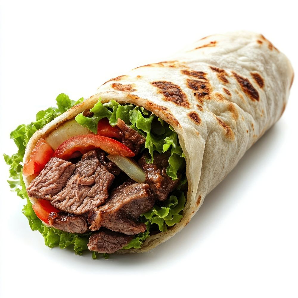 Real beef kebab roll food | Free Photo - rawpixel