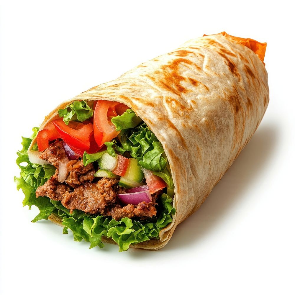 Real crushy kebab roll mediterranean | Free Photo - rawpixel