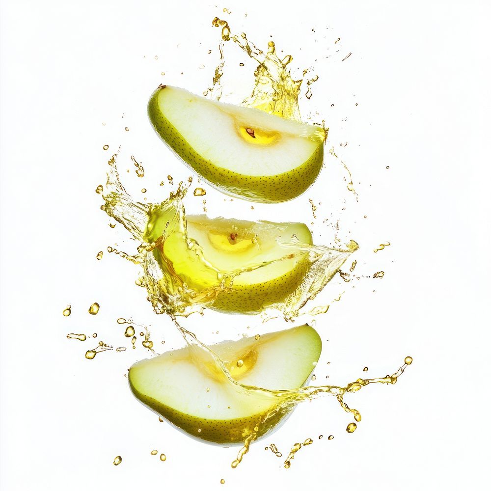 Exploding green pear pieces background | Free Photo - rawpixel