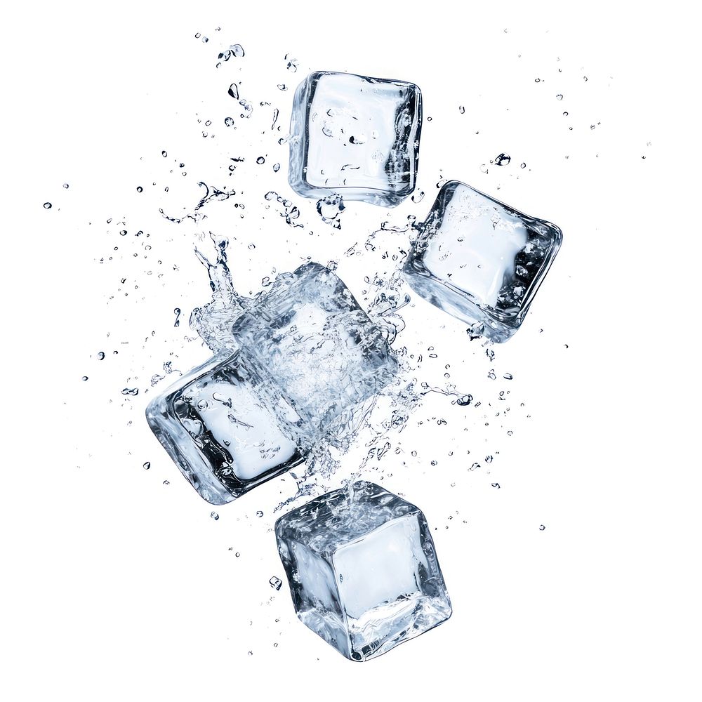 Exploding group ice cubes accessories | Free Photo - rawpixel