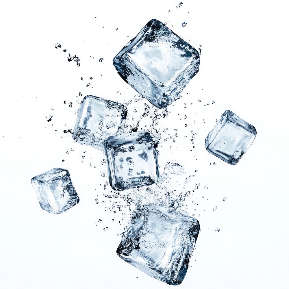Exploding ice cubes floating accessories | Free Photo - rawpixel