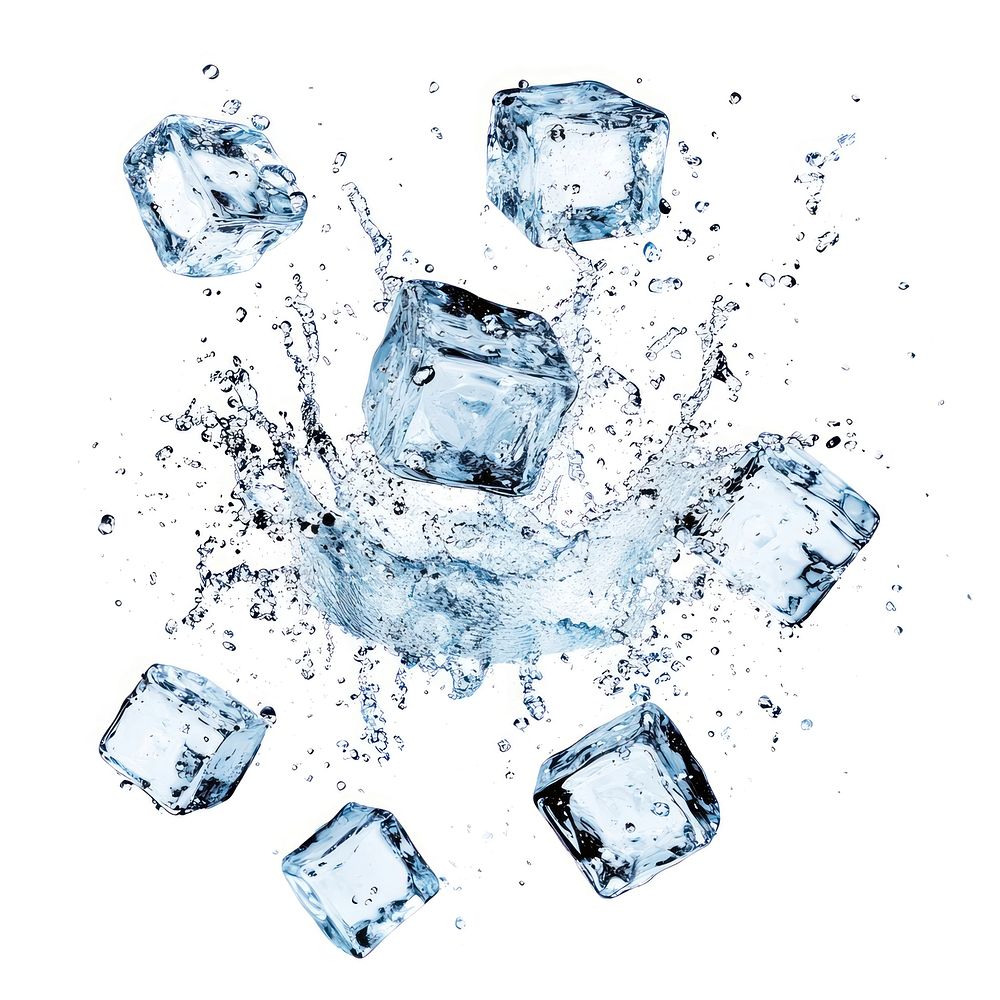 Exploding ice cubes splash water | Free Photo - rawpixel